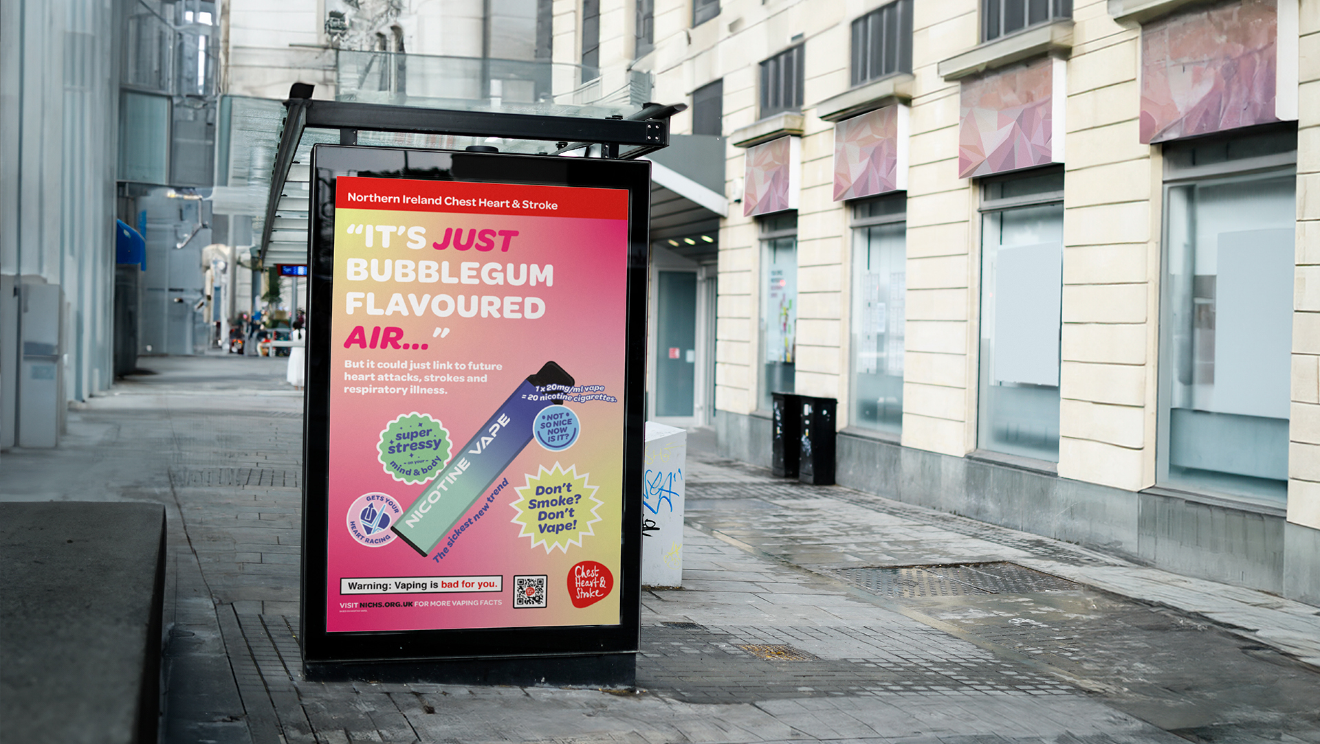 NI Chest Heart and Stroke - Unmasking Vaping - Mashmob